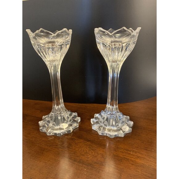 Gorham | Accents | Vintage Gorham Full Led Crystal Germany Candle Stick ...